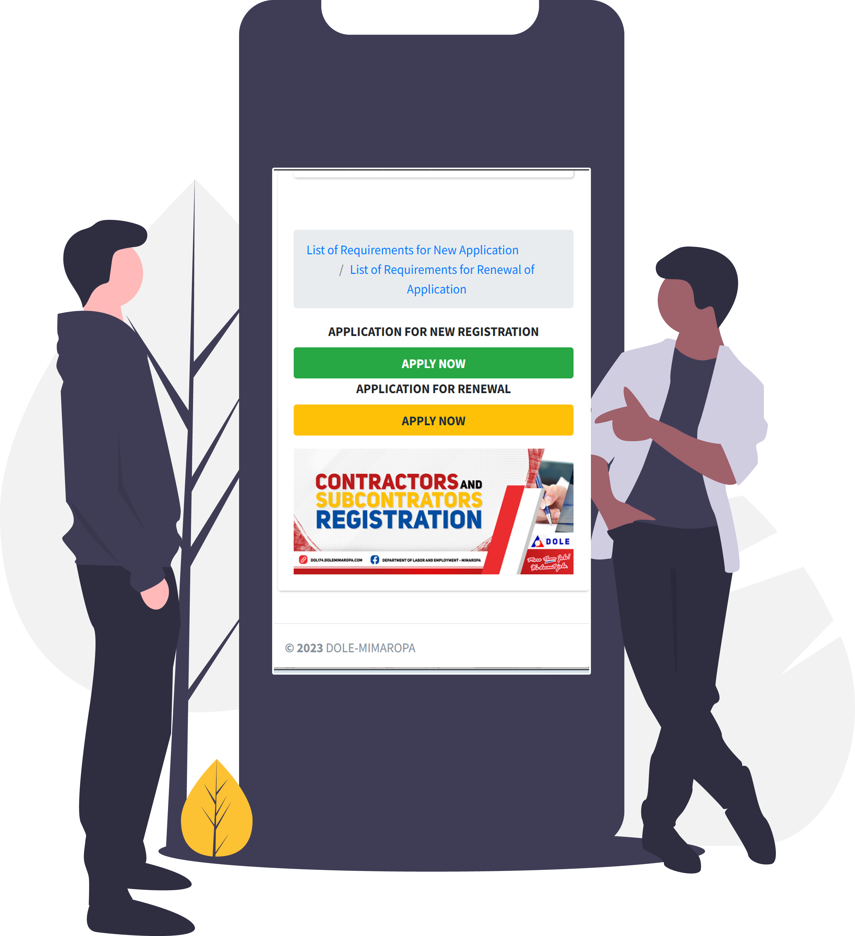 DOLE MIMAROPA WEBSITE PORTAL